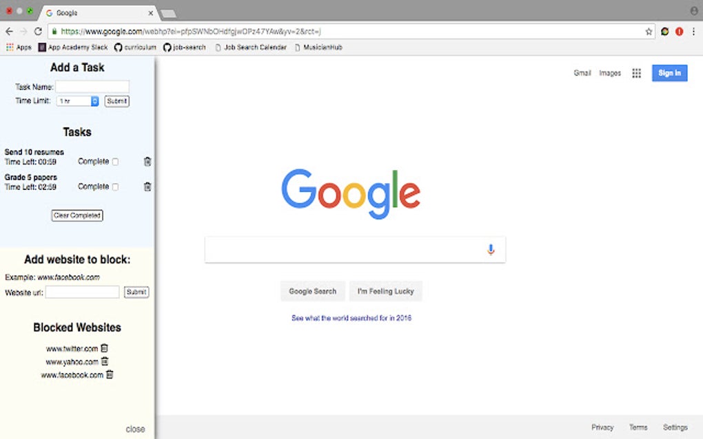 Stay On Task for Google Chrome - Extension Download