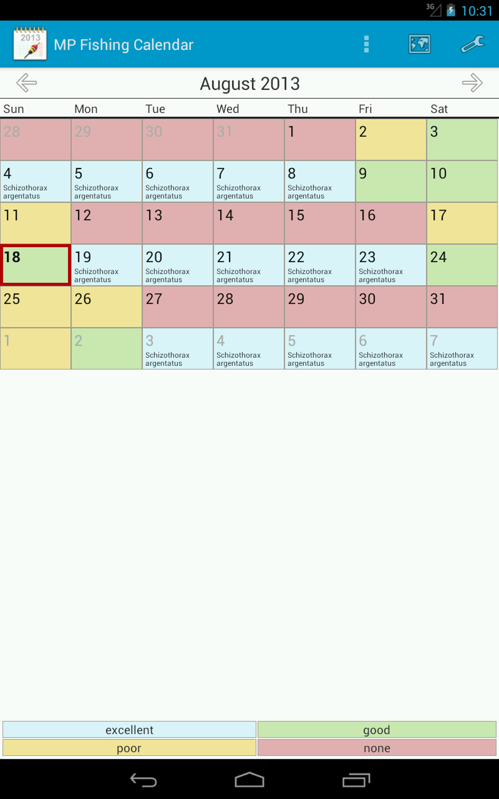 MP Fishing Calendar APK for Android - Download
