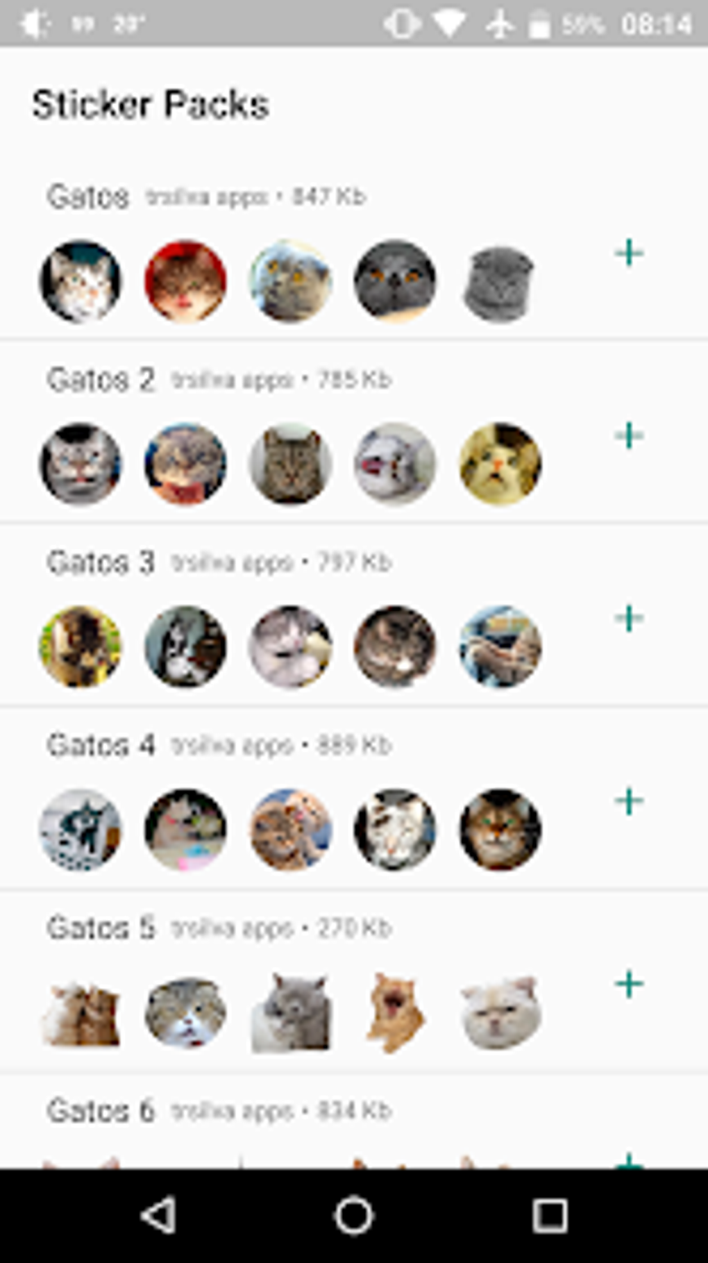 Gatos - WAStickerApps for Android - Download