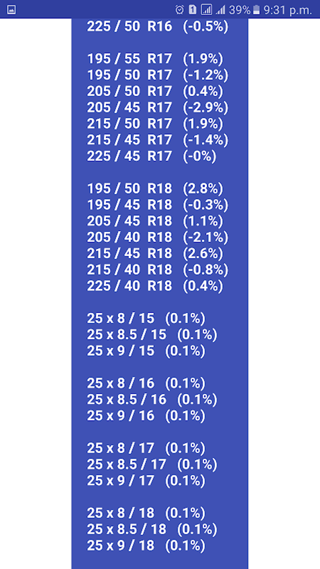 Tire Size Calculator APK Para Android Download tire-size-calculator-apk-para-android-download
