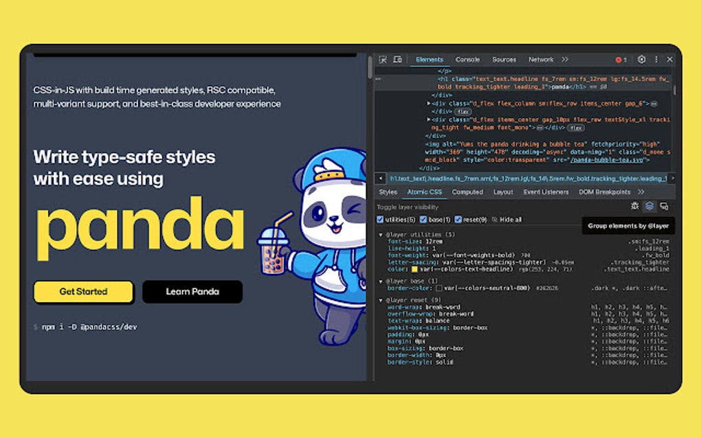 Atomic CSS Devtools para Google Chrome - Extensión Descargar