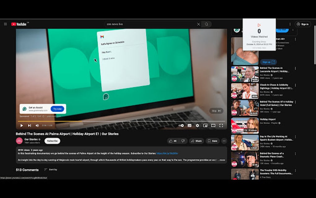 YouTube Video Counter for Google Chrome - Extension Download
