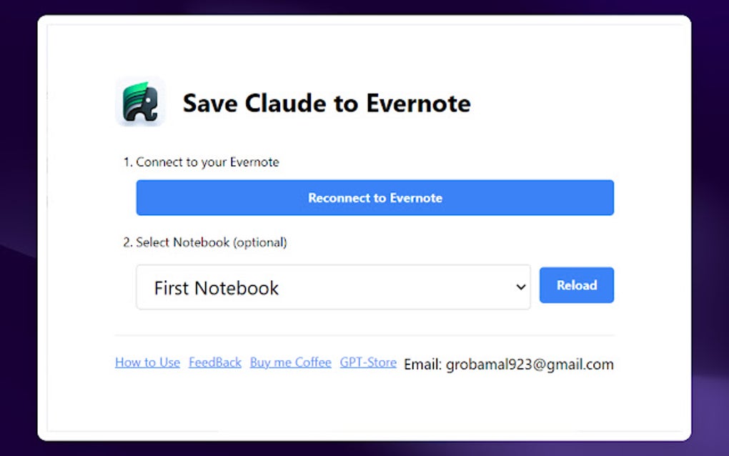 Claude to Evernote for Google Chrome - Extension Download