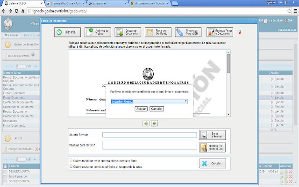 Firma con token para Google Chrome - Extensión Descargar
