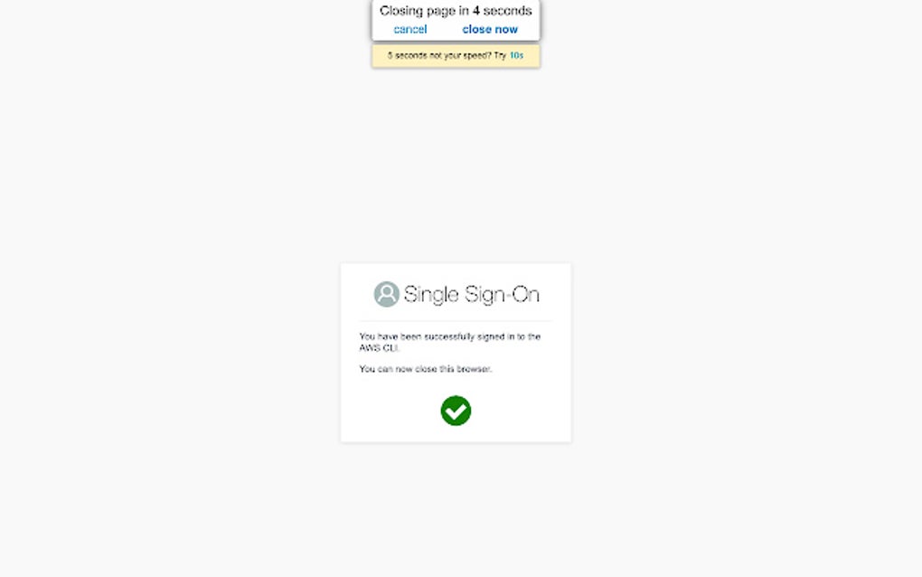 AWS CLI Authentication Page Auto Closer for Google Chrome - Extension ... AWS CLI Authentication Page Auto Closer for Google Chrome - Extension ...