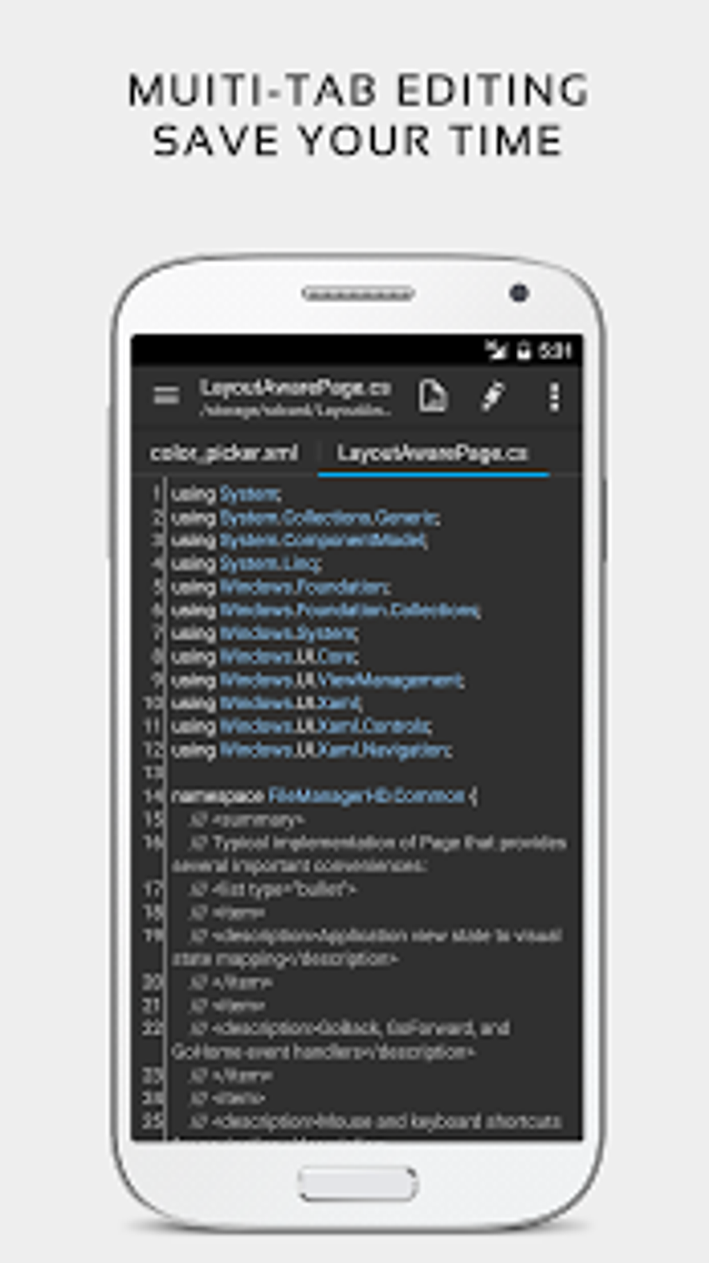 Android 용 QuickEdit Text Editor - Writer Code Editor APK - 다운로드