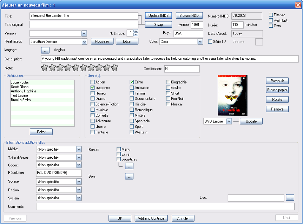EMDB (Eric's Movie Database) - Télécharger