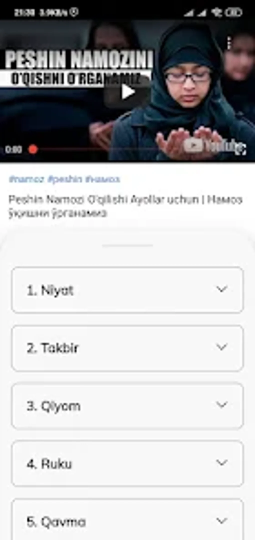 Namoz oqishni organish for Android - Download