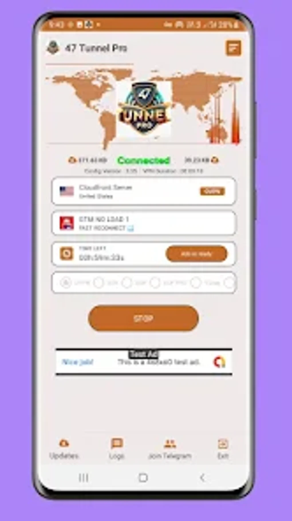 47 Tunnel Pro para Android - Descargar
