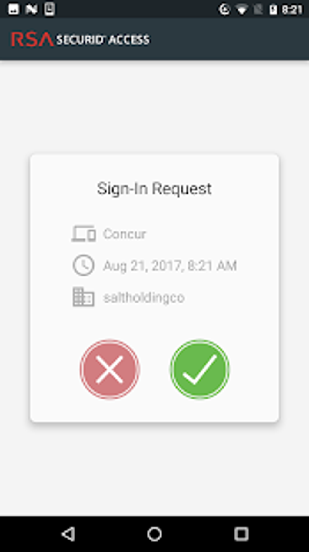 RSA SecurID Authenticate APK สำหรับ Android - ดาวน์โหลด