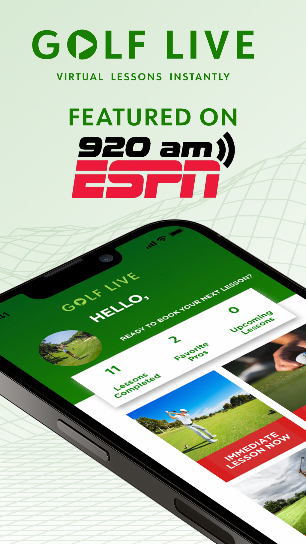 Golf Live - Instant Lessons for iPhone - Download