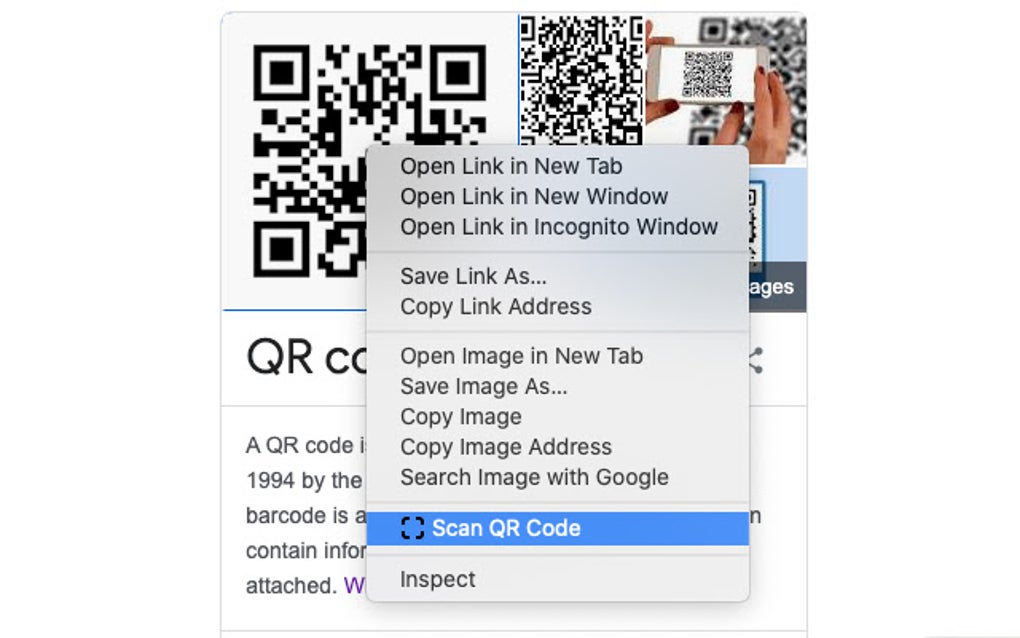 QR Code Reader für Google Chrome - Erweiterung Download