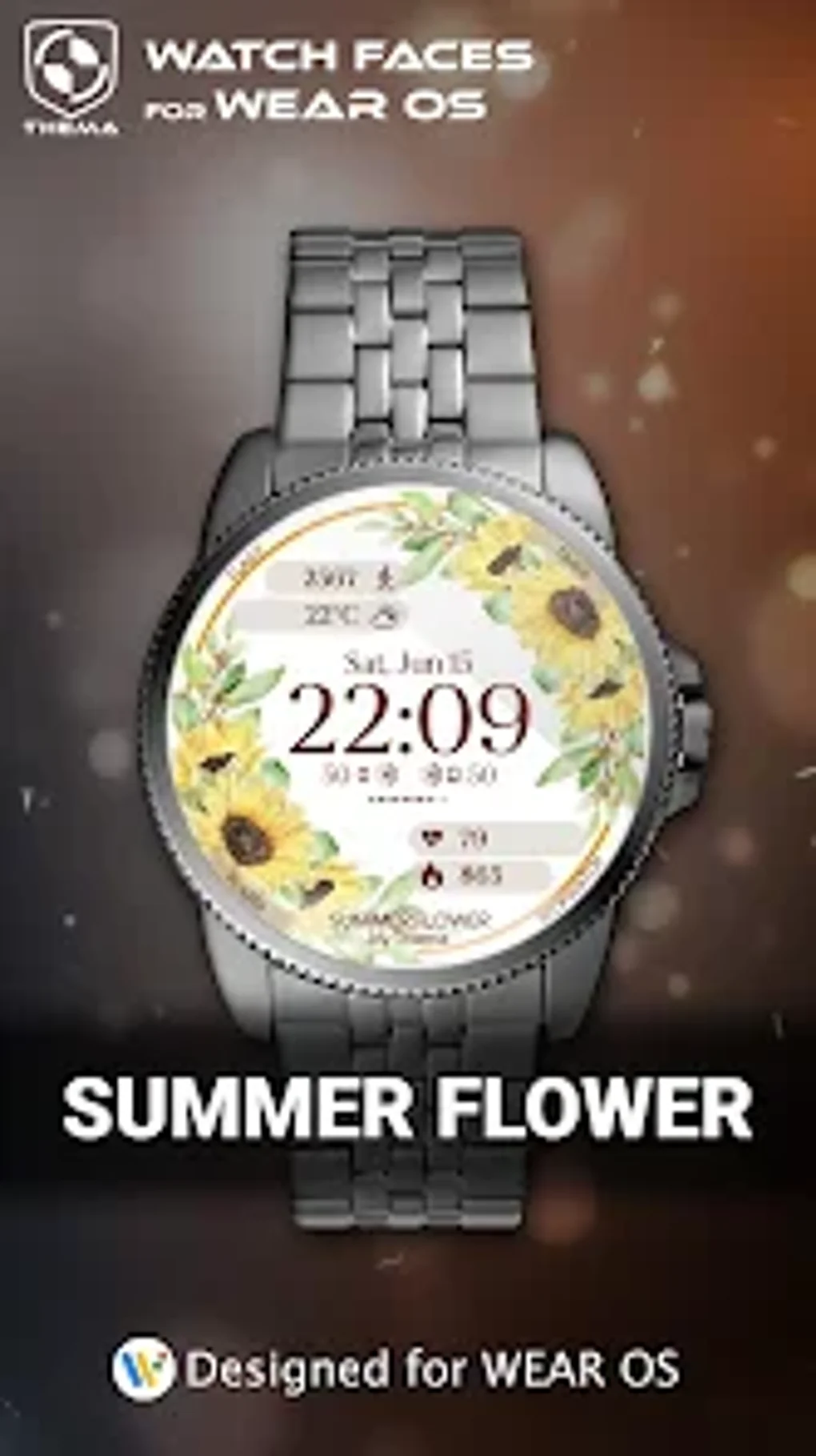 Summer Flower Watch Face para Android - Descargar