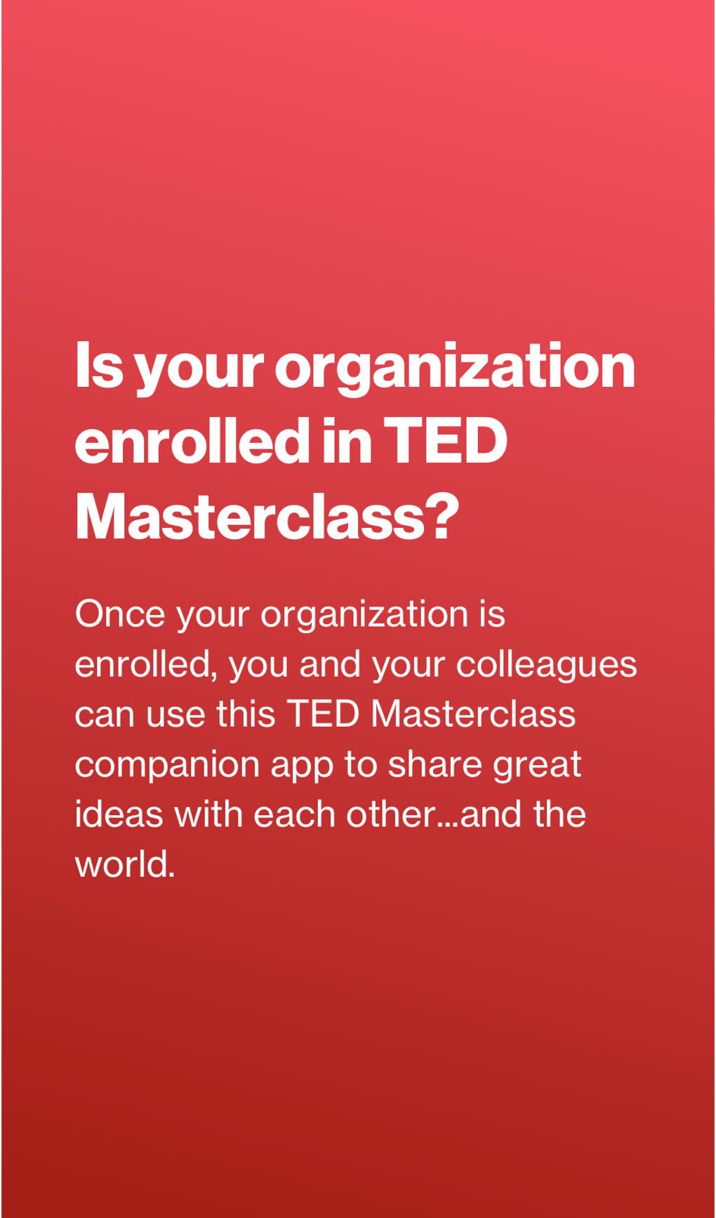 TED Masterclass for Orgs APK for Android - Download