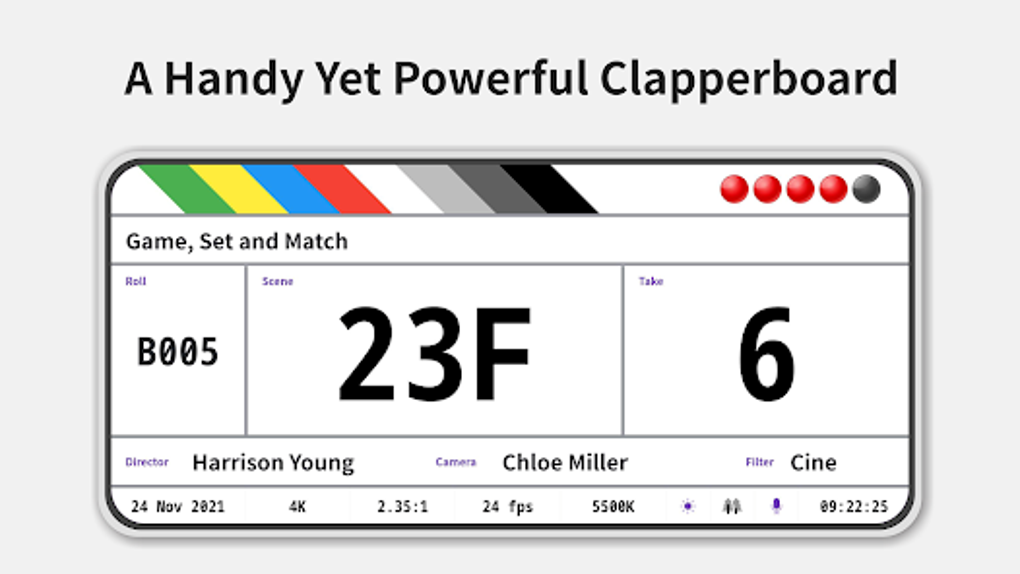 Clapperboard for Android - Download