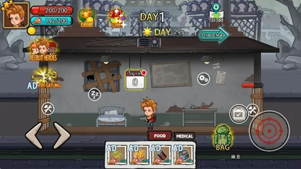 Thirty days of survival สำหรับ Android - ดาวน์โหลด