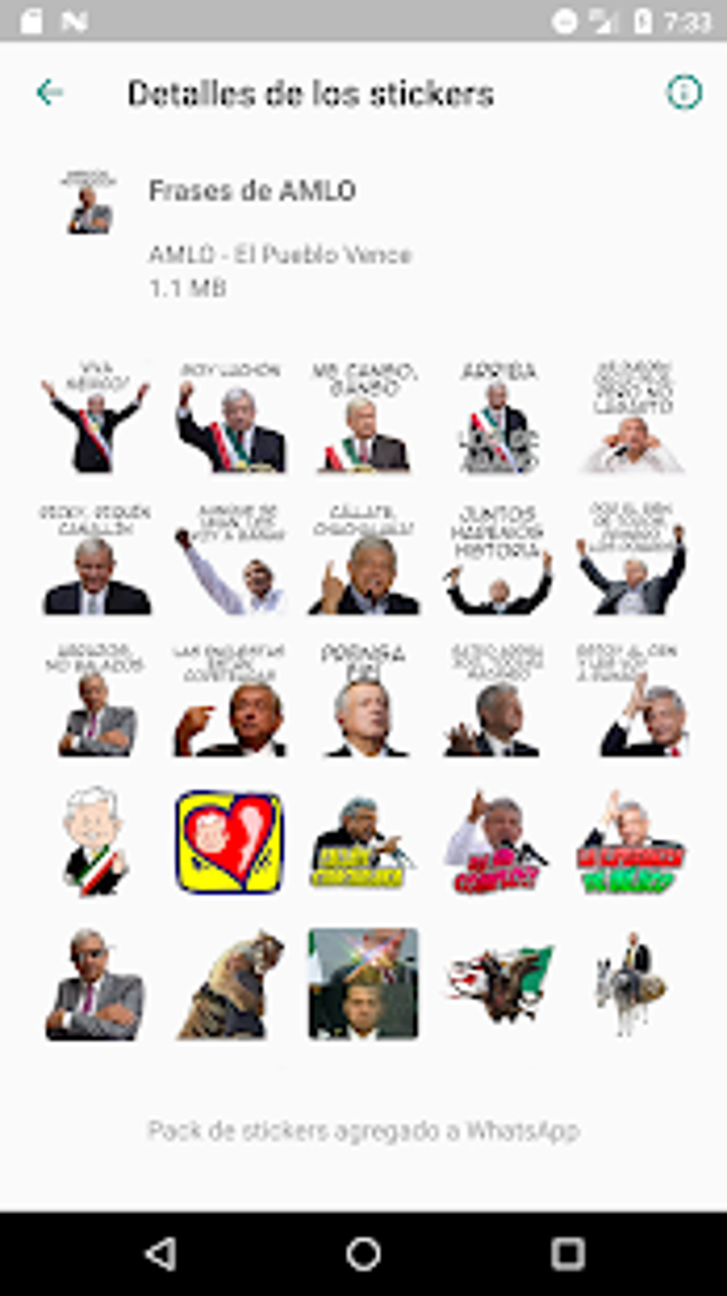 AMLO Sticker Pack OFICIAL para Android - Descargar
