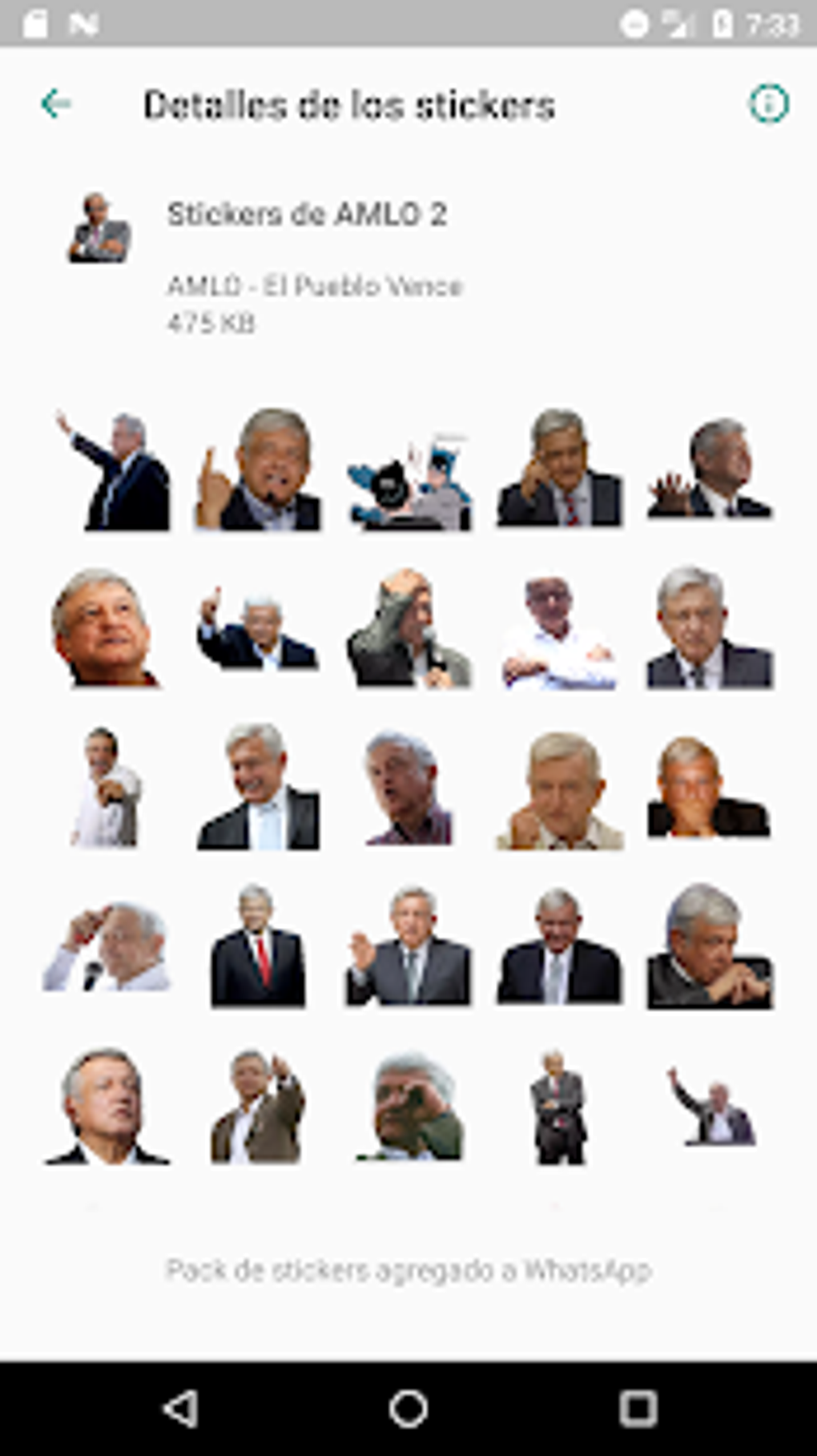 AMLO Sticker Pack OFICIAL para Android - Descargar
