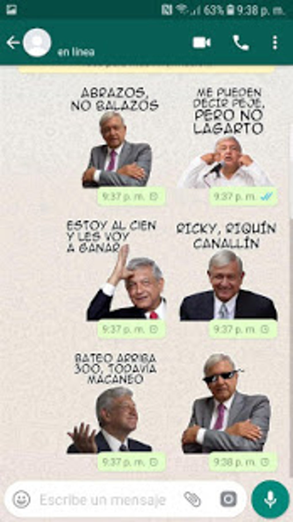 AMLO Sticker Pack OFICIAL para Android - Descargar