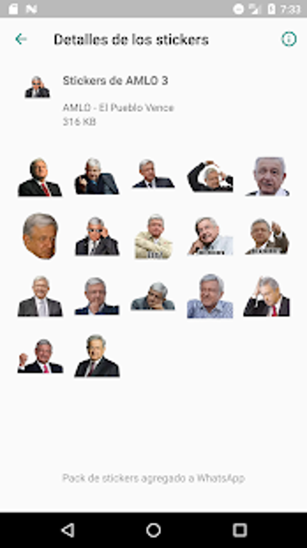 AMLO Sticker Pack OFICIAL para Android - Descargar