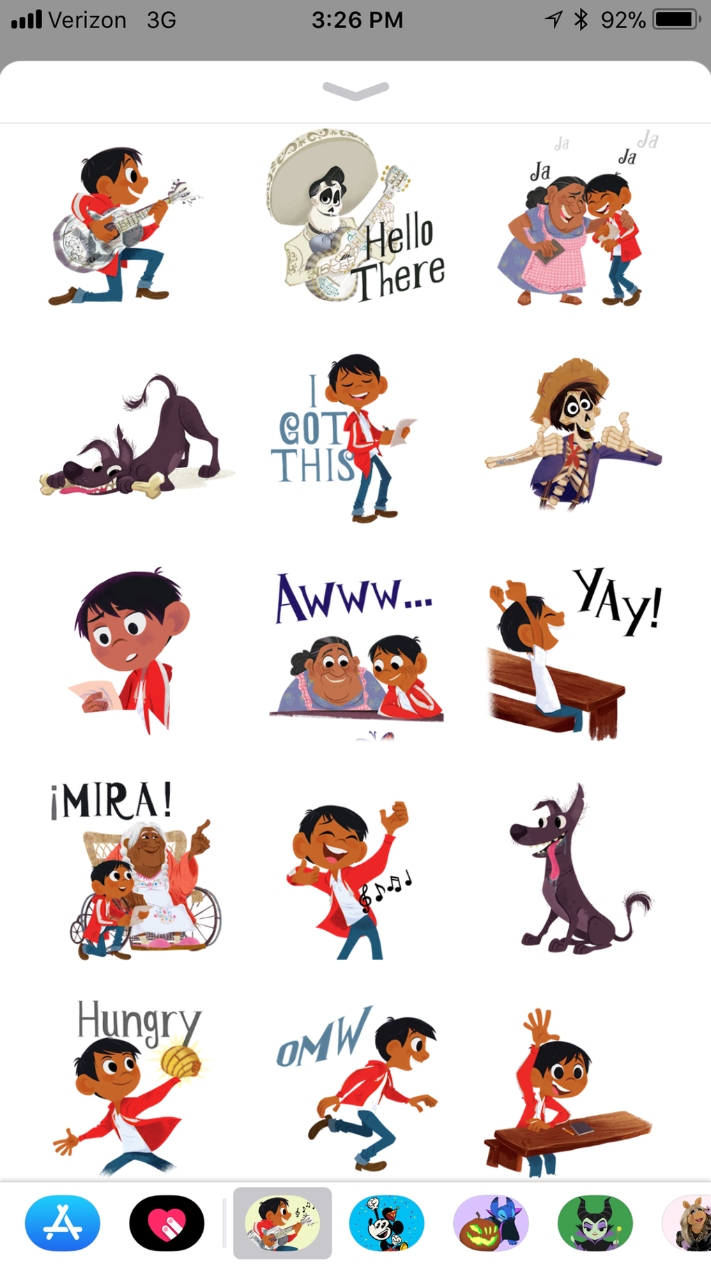 Pixar Stickers: Coco for iPhone - Download
