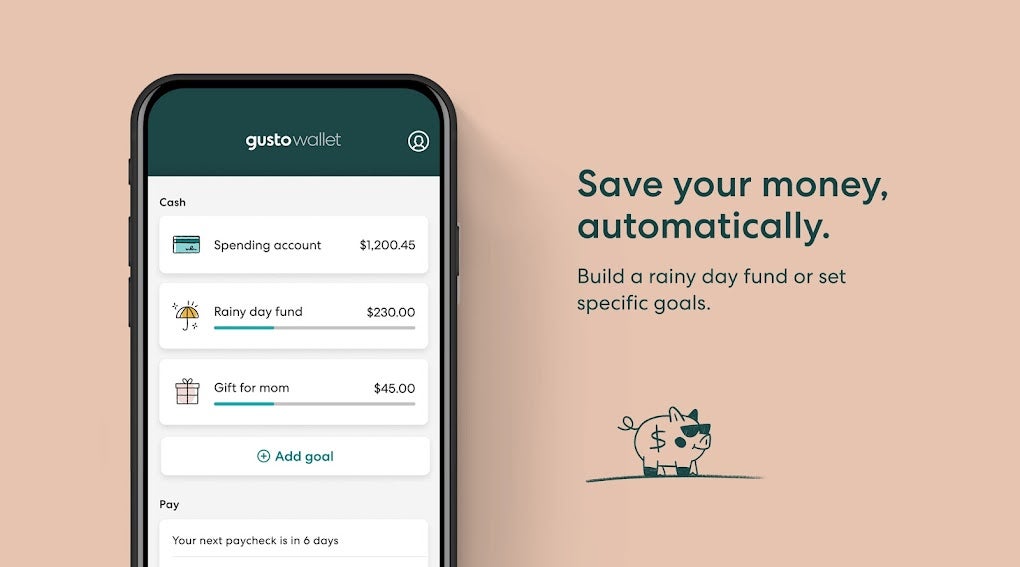 Gusto Wallet - Money management and savings for Android - Download