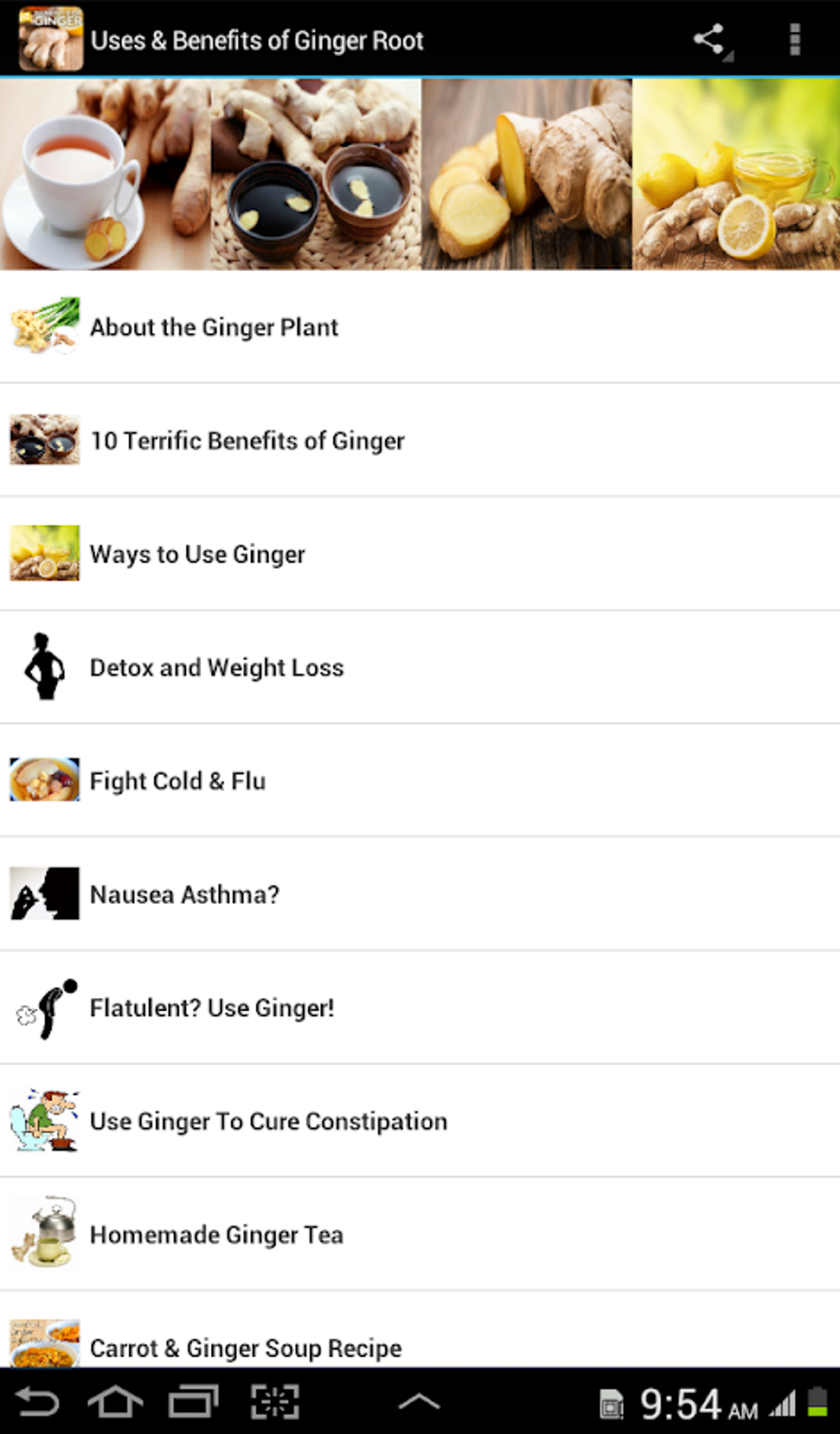Uses & Benefits of Ginger Root APK para Android - Descargar