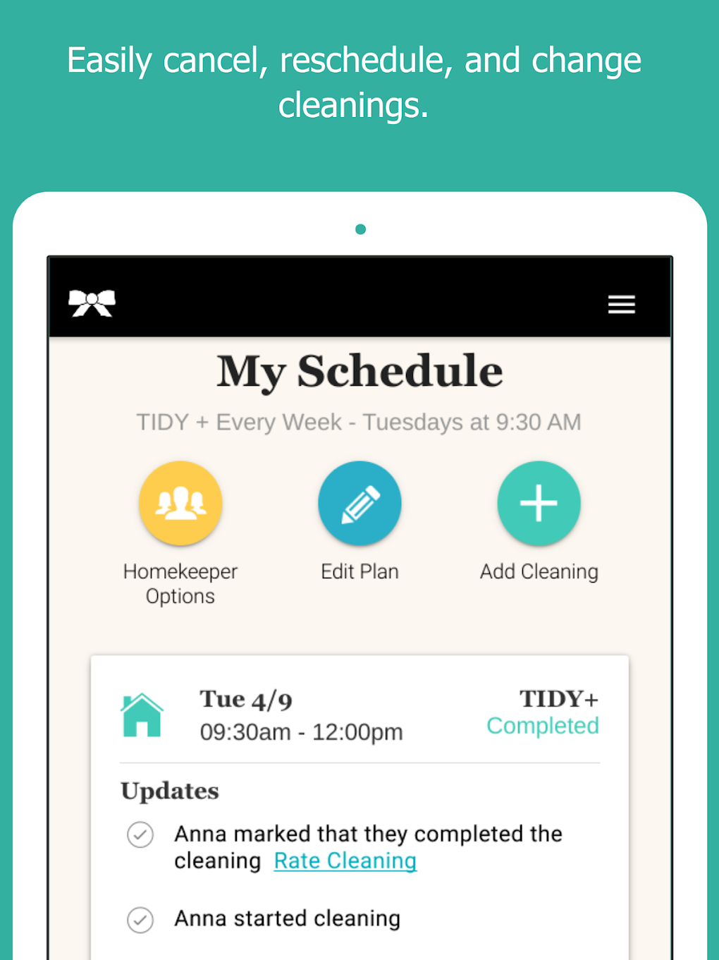 TIDY - Home Cleanings for Android - Download