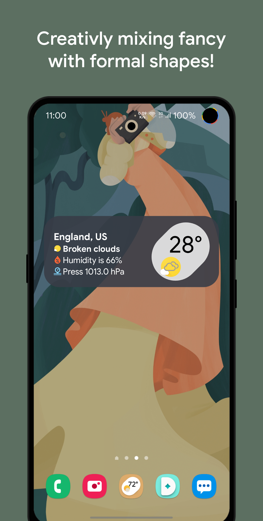 Android için Android 12 Weather Widgets APK - İndir
