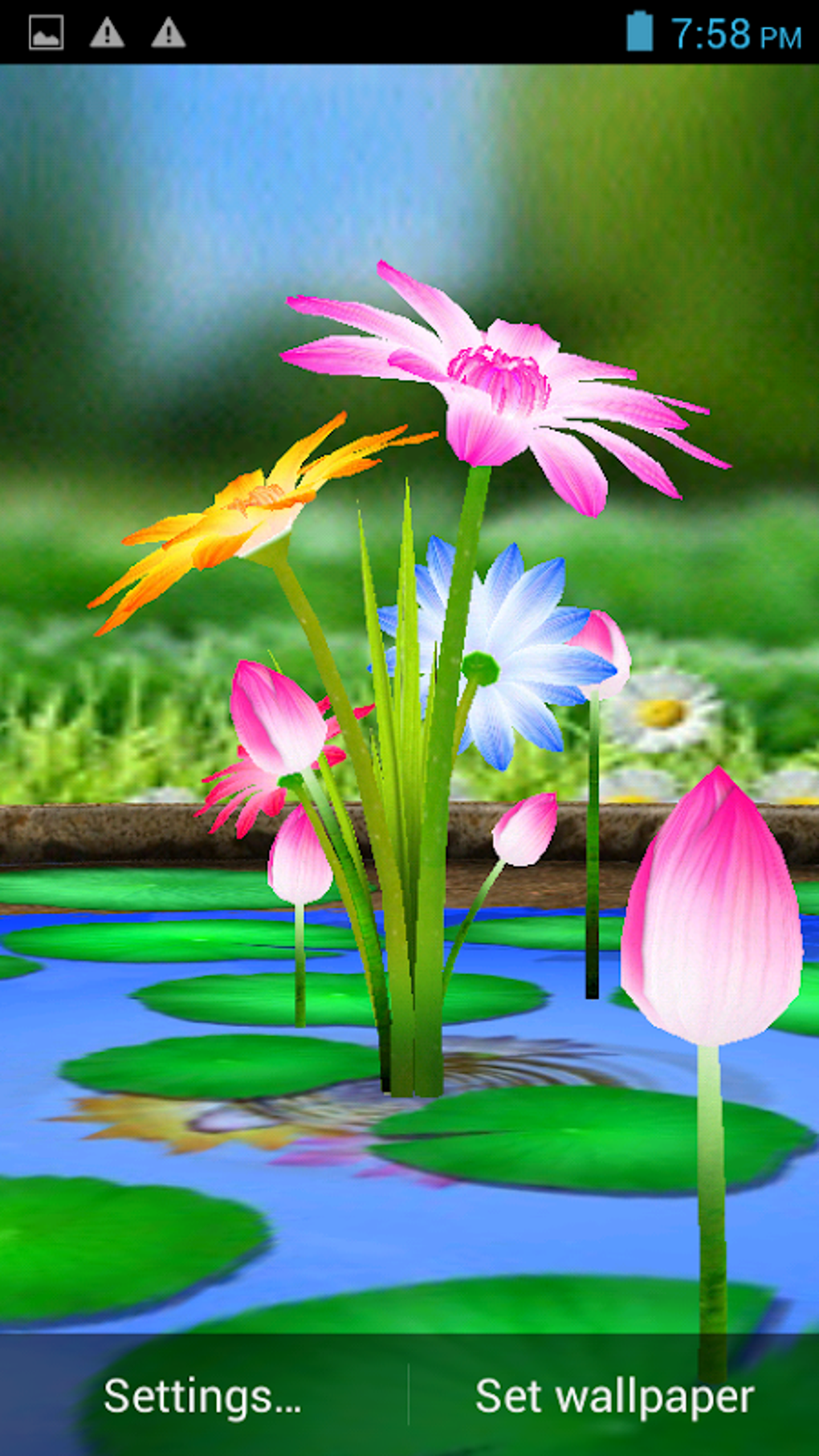 3D Flowers Touch Wallpaper APK for Android - Download