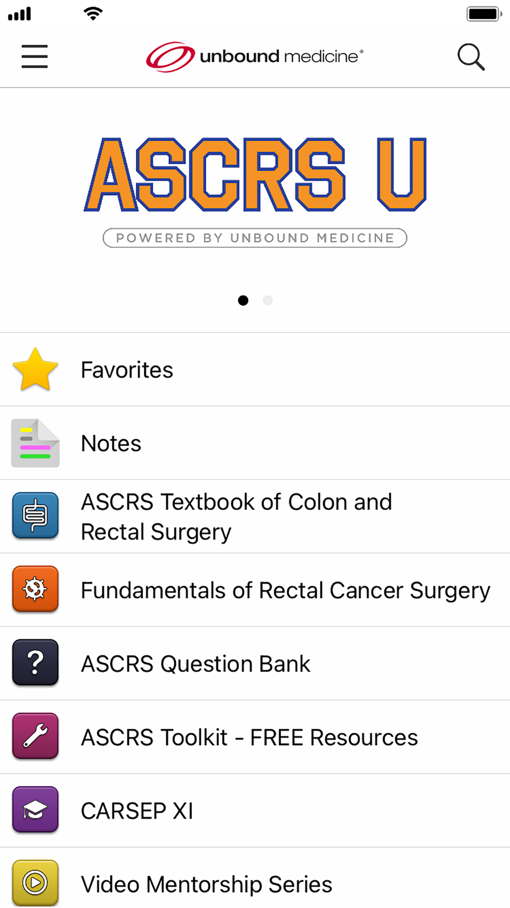 ASCRS-U: Colorectal Surgery для iPhone — Скачать