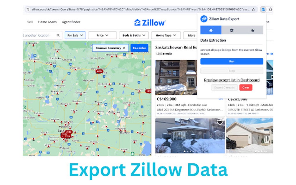 Zillow Data Exporter for Google Chrome - Extension Download