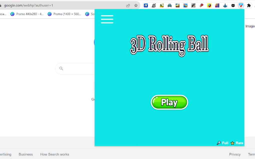 3D Rolling Ball Game für Google Chrome - Erweiterung Download