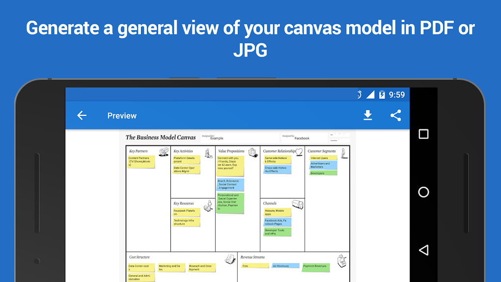 Business Model Canvas SWOT per Android - Download