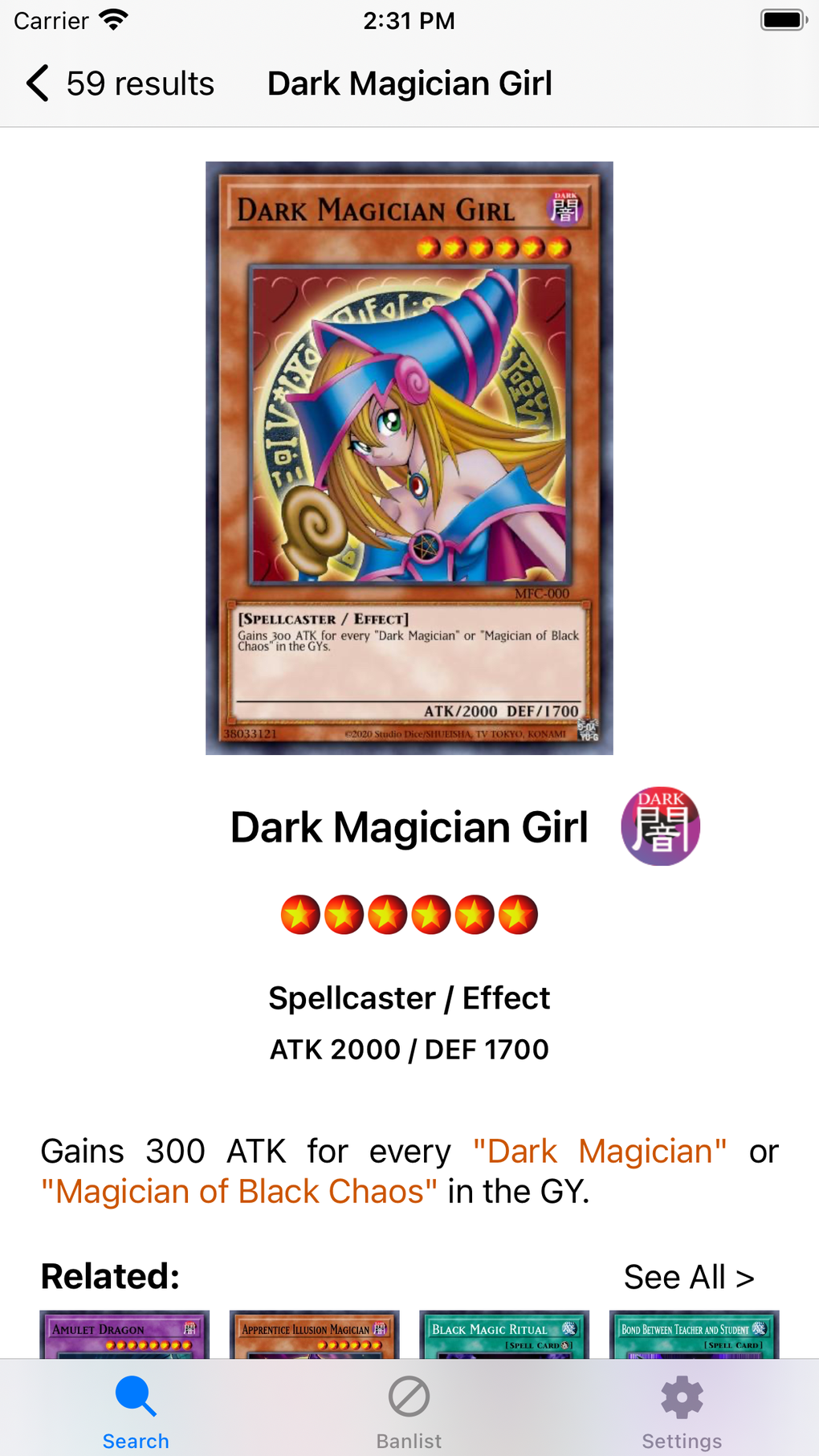 Yugidex Card Search per iPhone - Download