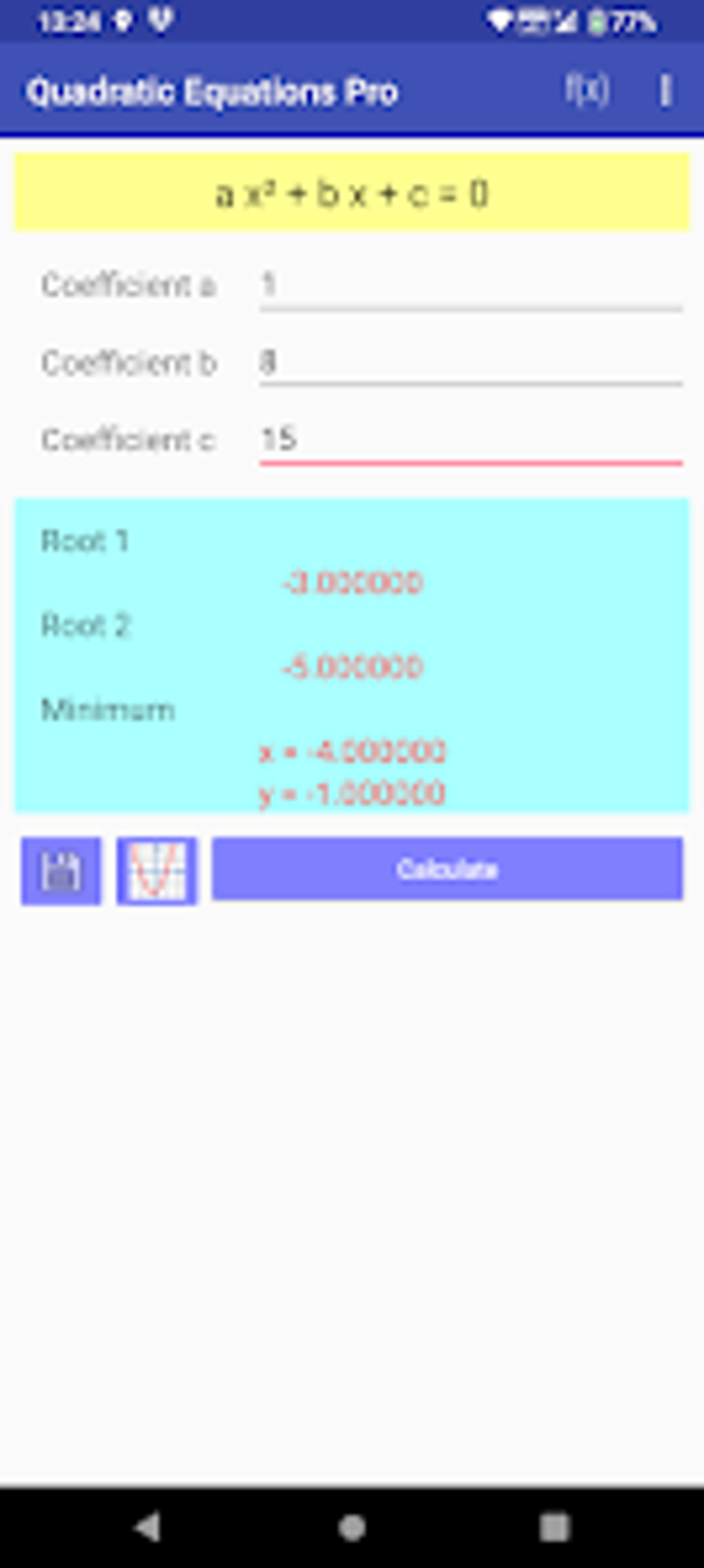 Quadratic equation para Android - Descargar