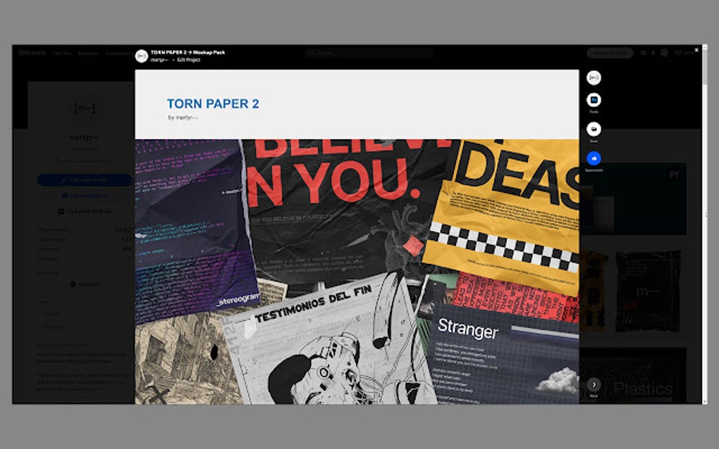 Minimal Behance para Google Chrome - Extensión Descargar
