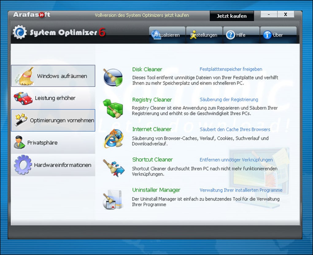 Arafasoft System Optimizer - Download