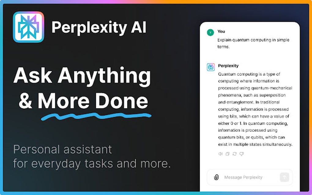 Perplexity AI für Google Chrome - Erweiterung Download
