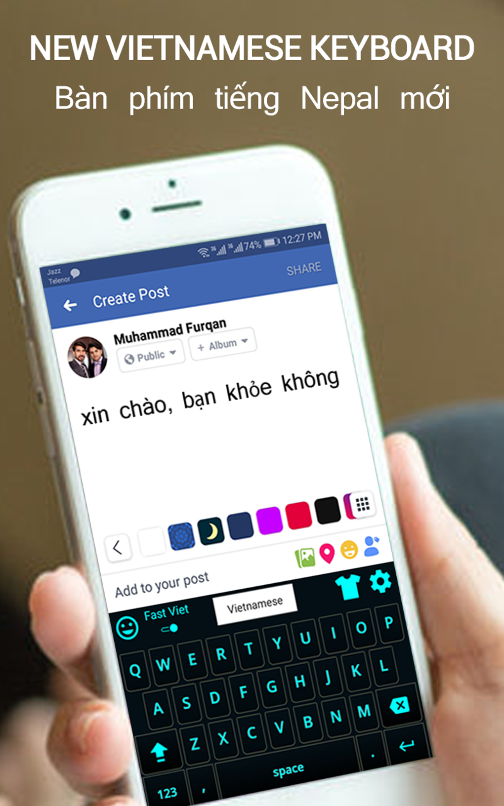 Vietnamese keyboard-English to Vietnamese Keyboard para Android - Download