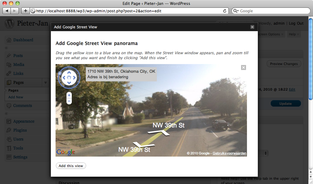 Simple Google Street View para WordPress - Descargar