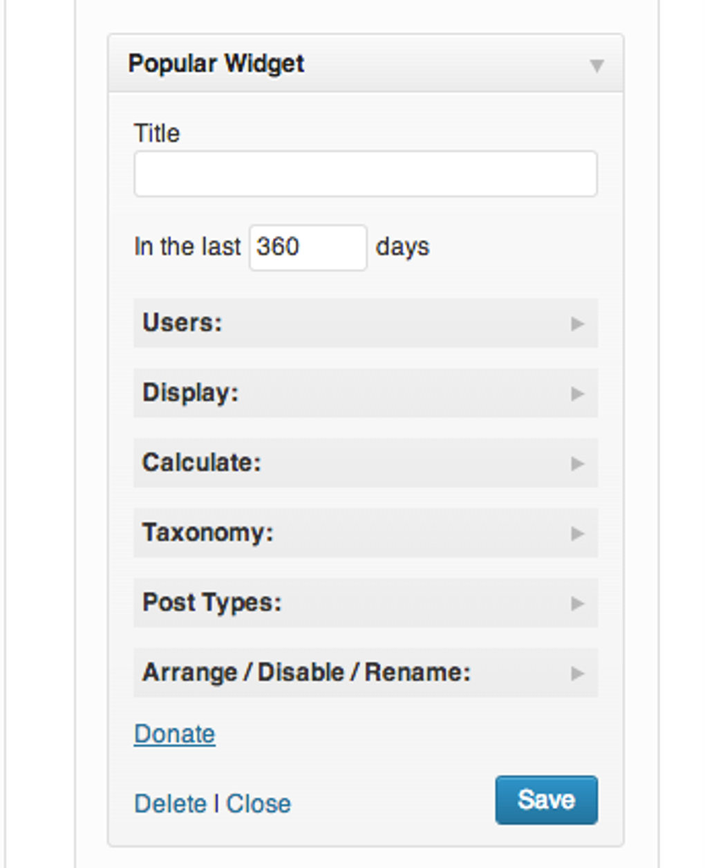 Popular Widget for WordPress - Download