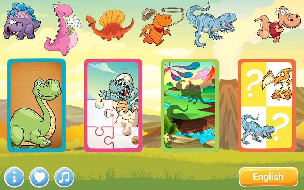 Android için Kids puzzle - Dinosaur game - İndir
