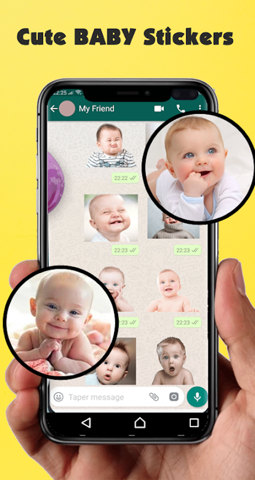 Funny Baby Stickers for whatsa APK pour Android - Télécharger