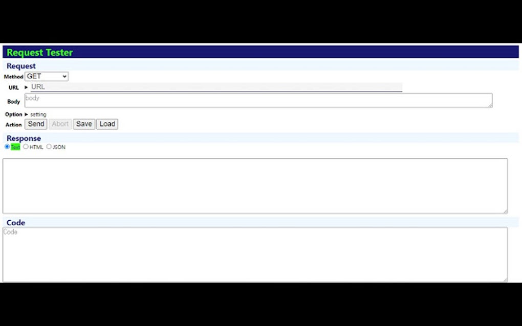 Request Tester for Google Chrome - Extension Download