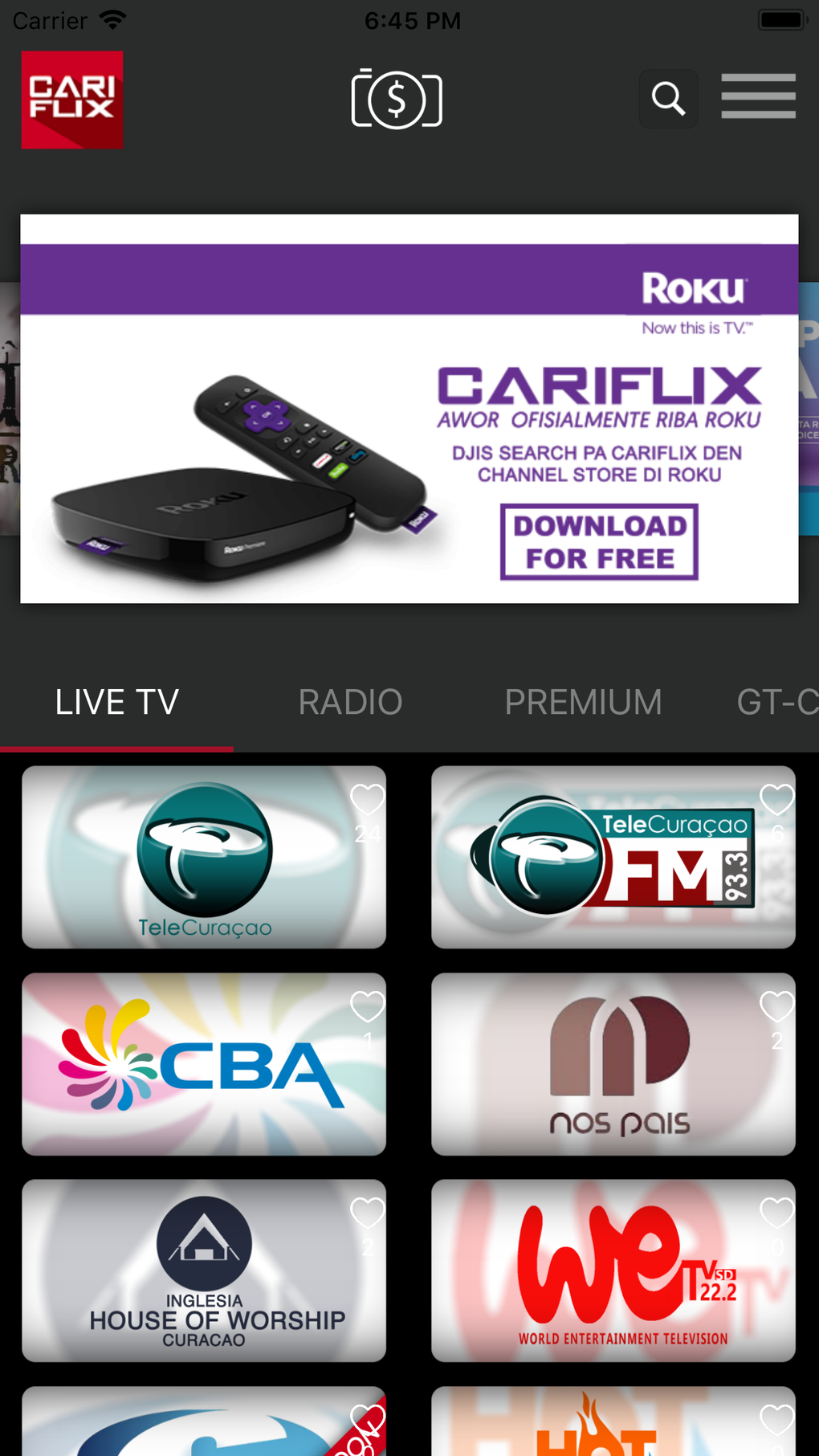CARIFLIX for iPhone - Download