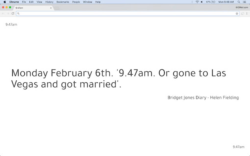 Literary Clock para Google Chrome - Extensión Descargar