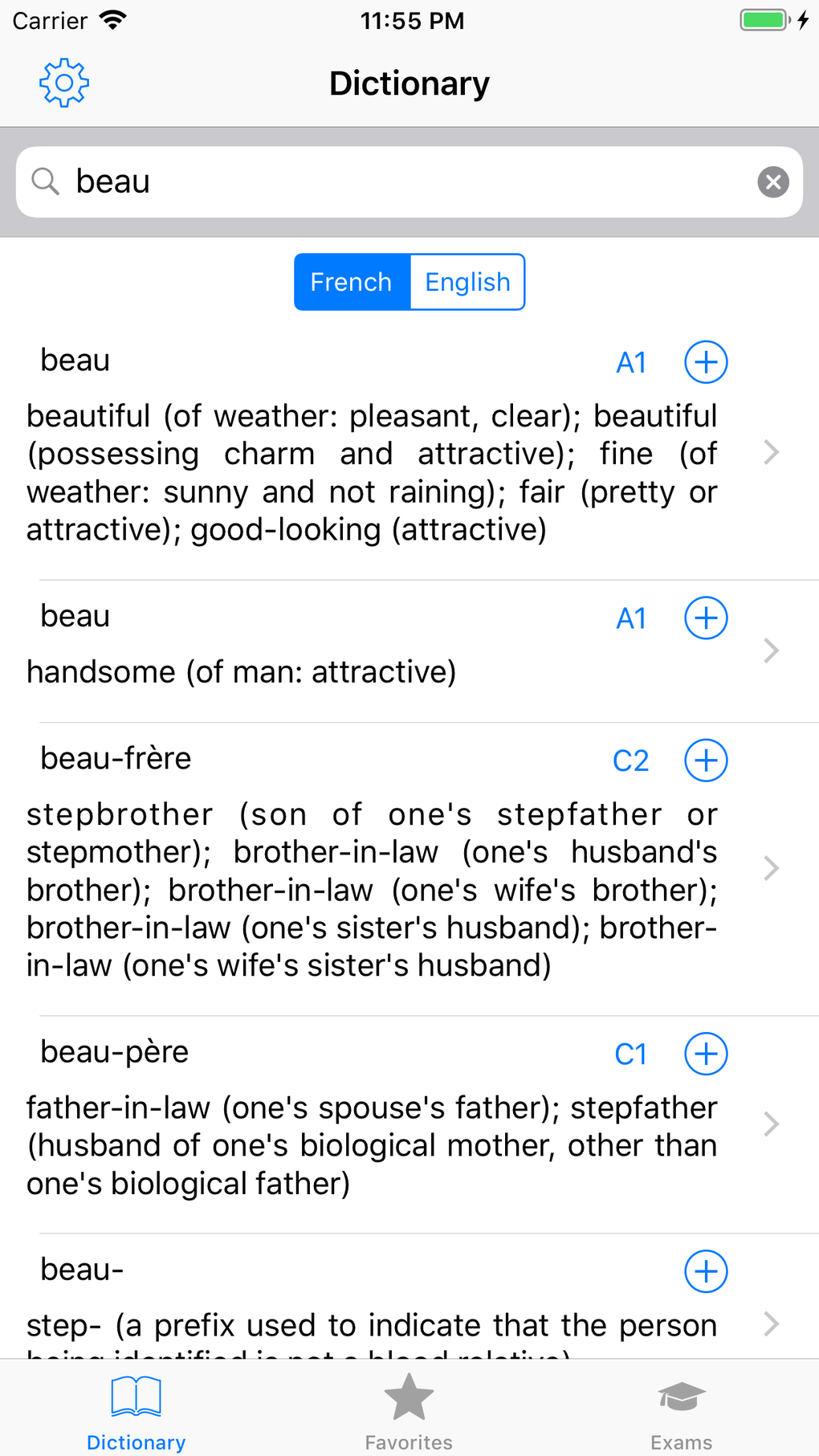 French : A1 A2 B1 B2 exams for iPhone - Download