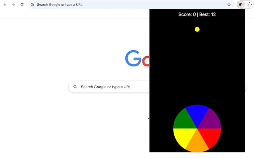 Color Pie Bouncer para Google Chrome - Extensión Descargar