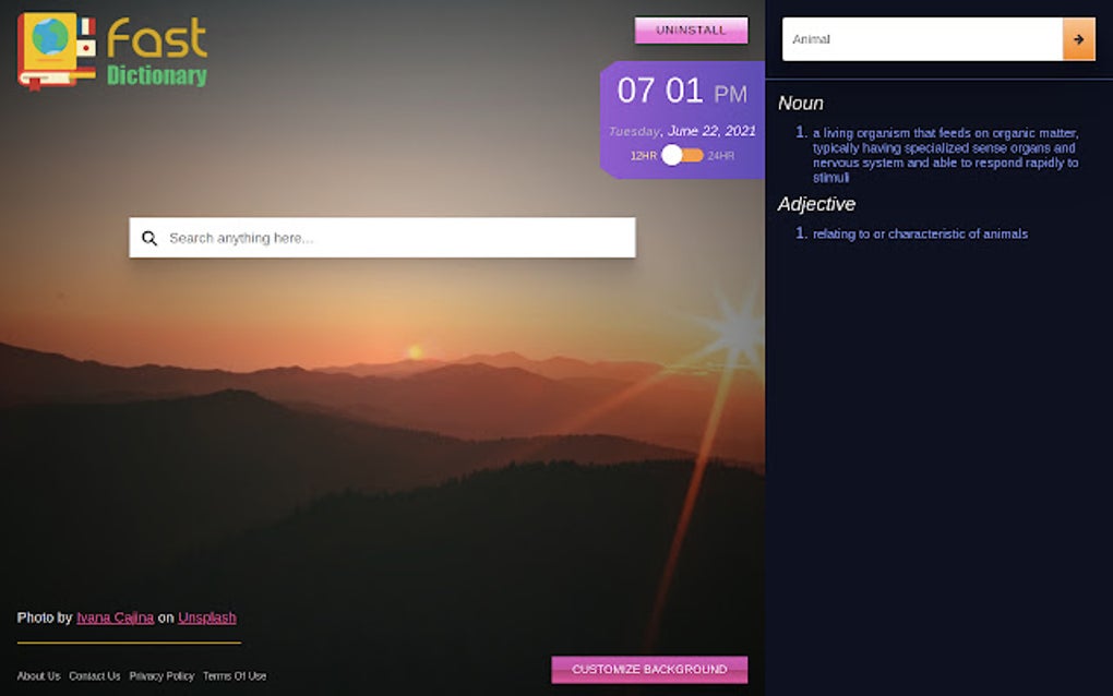 Fast Dictionary Extension para Google Chrome - Extensão Download
